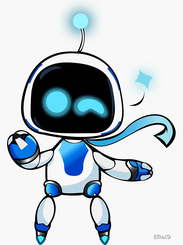 "Astrobot Wink" Sticker for Sale by Efka19 | Redbubble