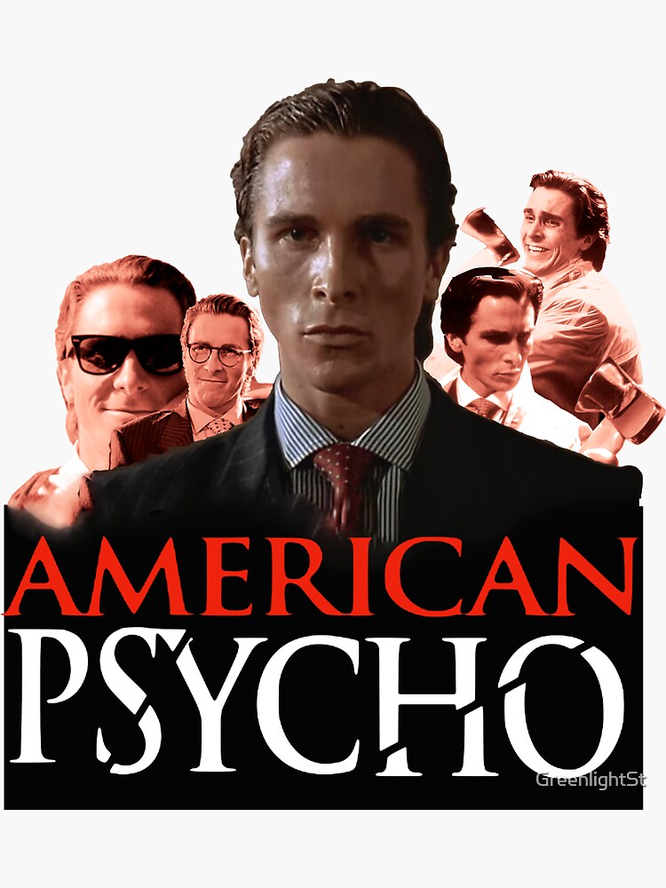 "American Psycho" Sticker for Sale by GreenlightSt | Redbubble