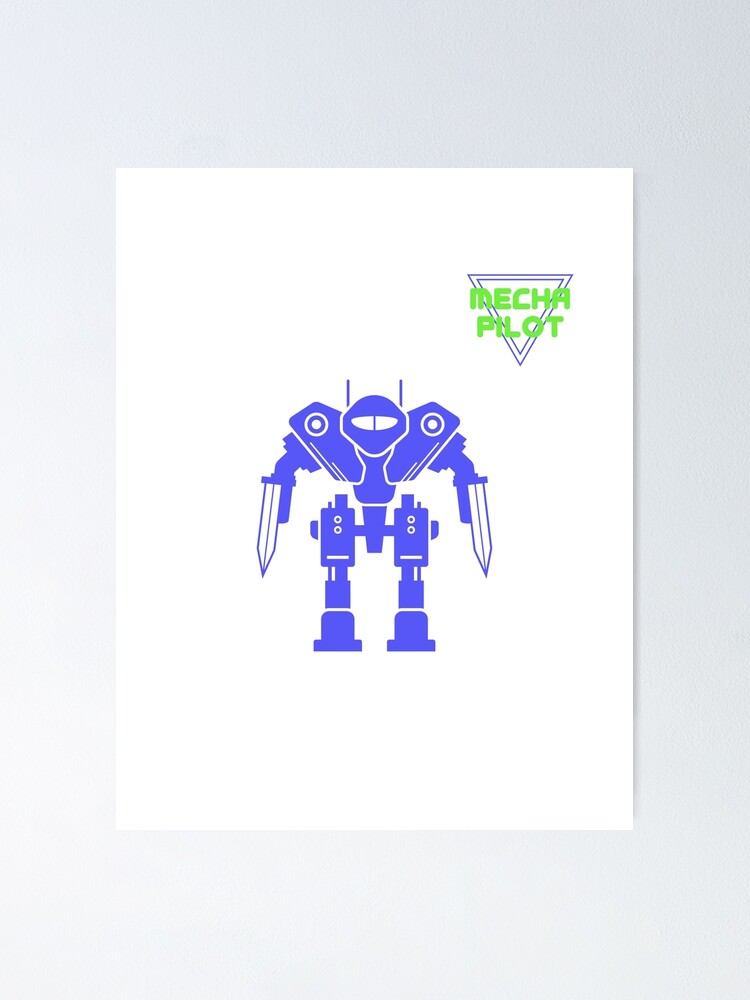 "Mecha pilot" Poster for Sale by MarcelMorgan | Redbubble