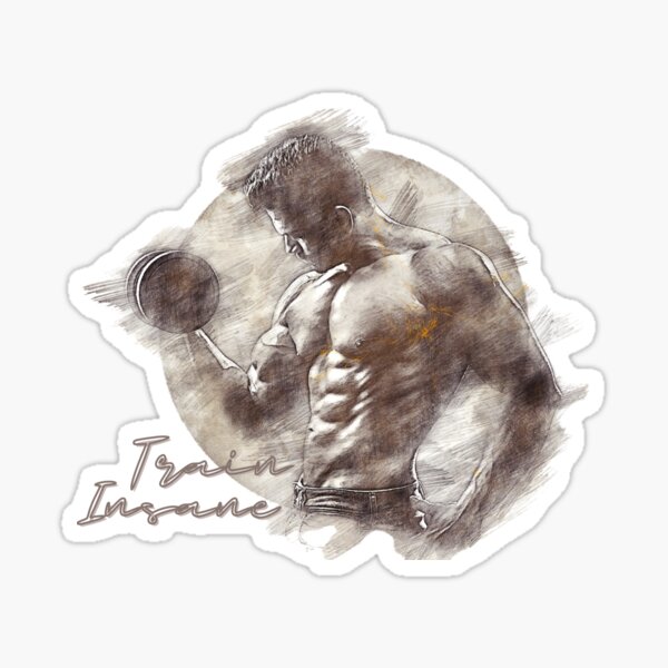 "Train Insane" Sticker for Sale by JedyGau | Redbubble