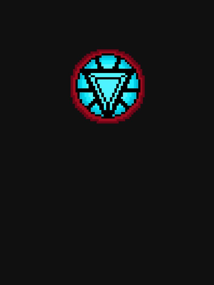 "Arc Reactor Pixel Art" T-shirt for Sale by Debut360 | Redbubble | arc reactor t-shirts - iron ...