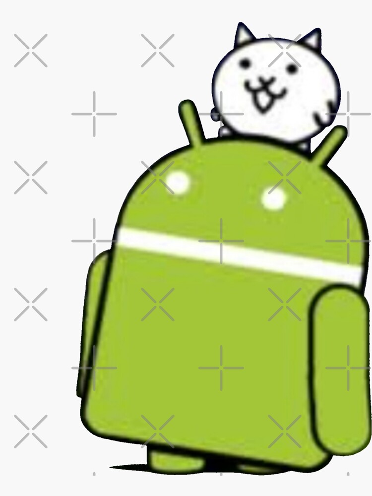 "Android cat" Sticker for Sale by Jonnasushi | Redbubble