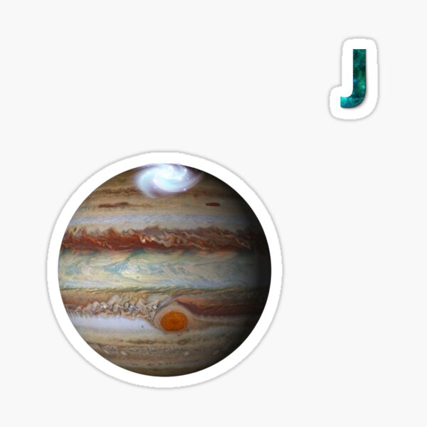 "Jupiter as you never seen before" Sticker for Sale by Hibarashop ...