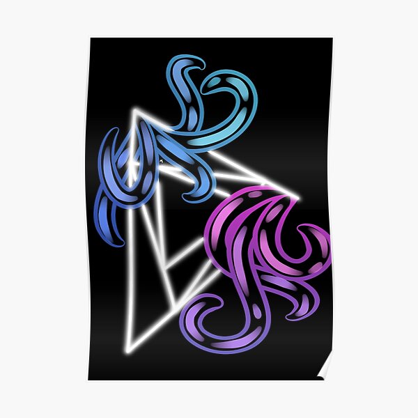 "Geometric Tentacles " Poster for Sale by Tocarocash | Redbubble