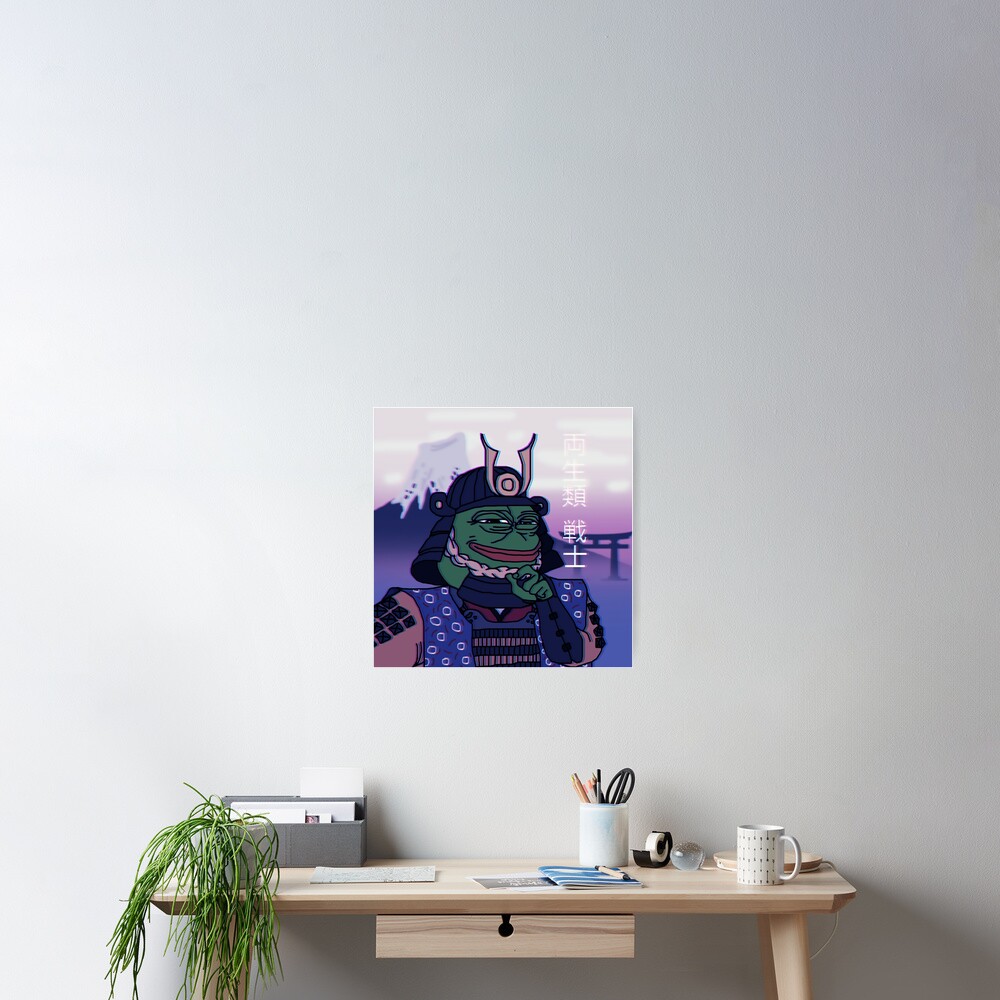 "samurai pepe" Poster for Sale by cilants | Redbubble