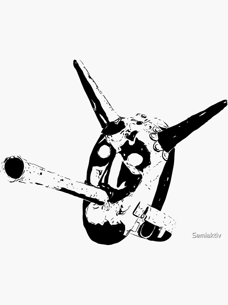 "Medieval shame mask" Sticker for Sale by Semiaktiv | Redbubble