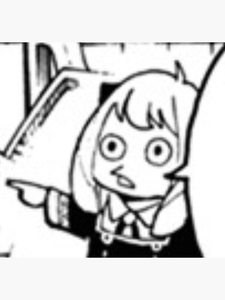 "Pointing Anya Meme" Art Print for Sale by ruthierue | Redbubble