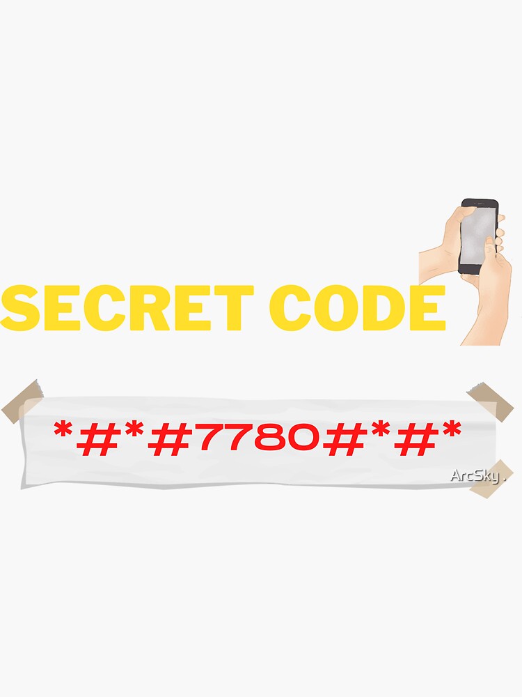 "Secret Code" Sticker for Sale by IIMmm | Redbubble