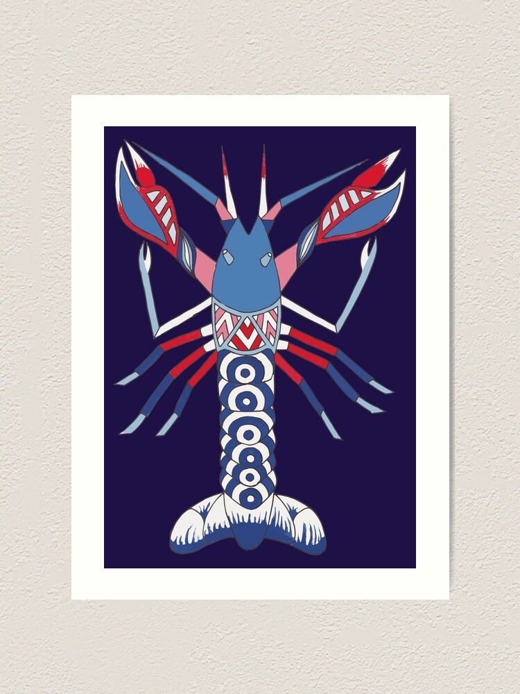 " Australian Aboriginal Art - Australian red claw crayfish" Art Print ...