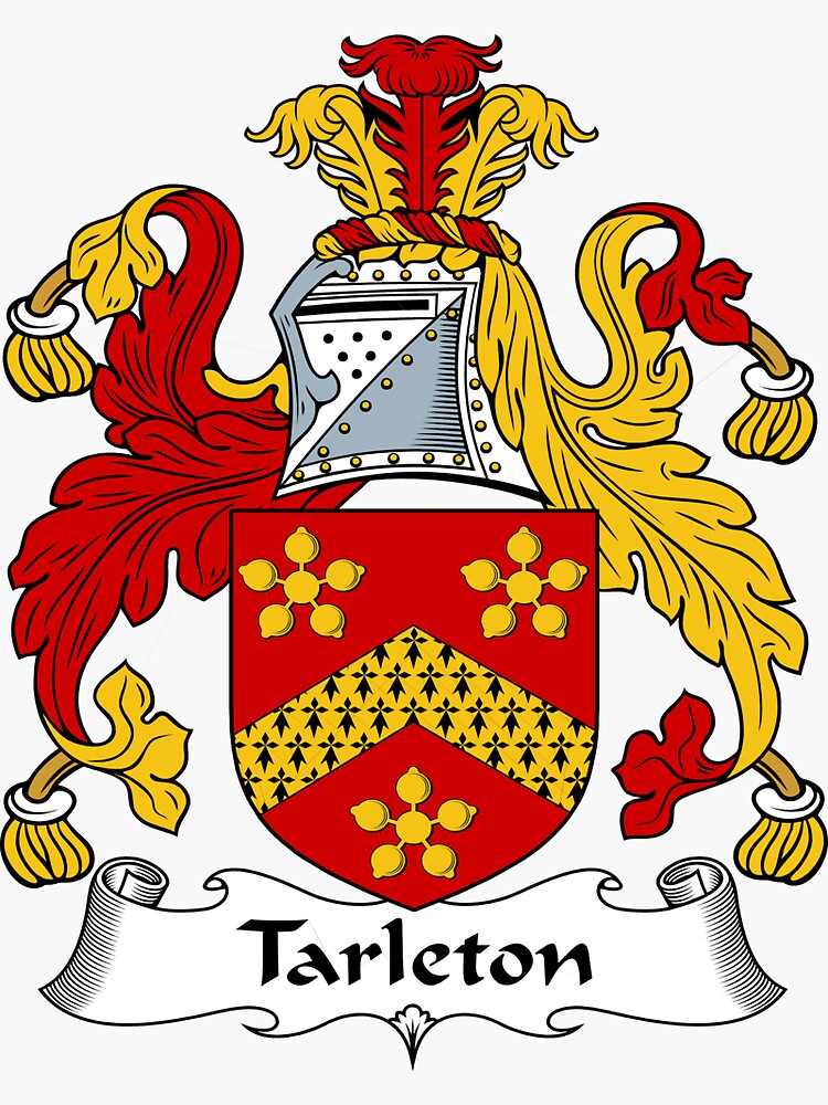 "Tarleton" Sticker for Sale by HaroldHeraldry | Redbubble