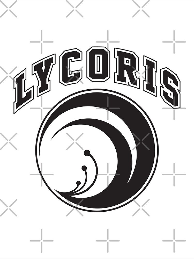 "Lycoris Recoil Lyco Reco Flower Kawaii Vintage Black" Poster for Sale ...