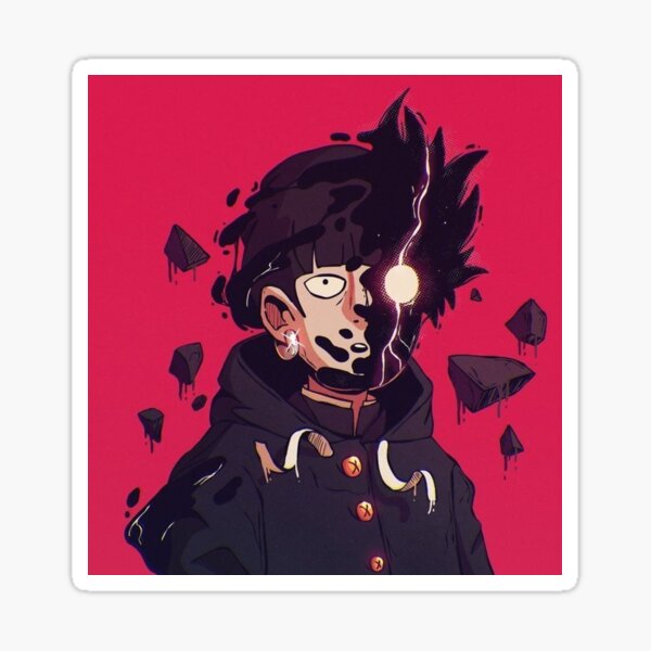 "Mob - Mob Psycho 100" Sticker for Sale by Thsid | Redbubble