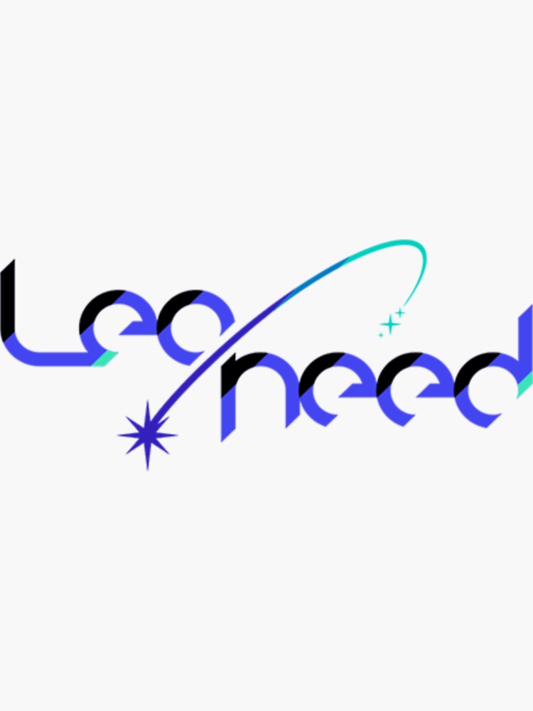 "Leo/need Logo" Sticker for Sale by oyasuminana | Redbubble