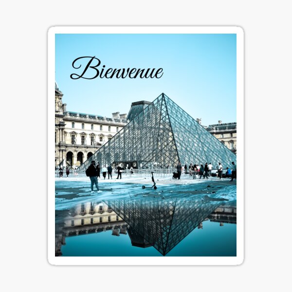 " Bienvenue (Louvre Museum)" Sticker for Sale by mahmoudnur | Redbubble