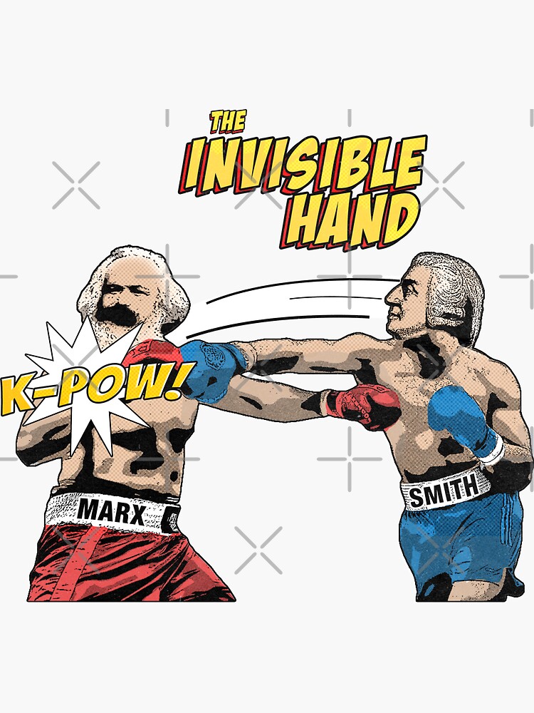 "Smith vs Marx" Sticker for Sale by MrFunkhouser | Redbubble