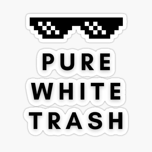 "white trash outfit" Sticker for Sale by CrazyyBee | Redbubble