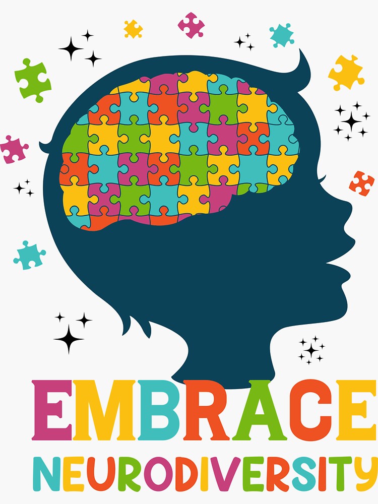"Embrace Neurodiversity Autism Brain, Autistic Pride, ADHD, Special Ed ...