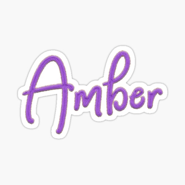 "Amber Name Gift " Sticker for Sale by TrendingNow33 | Redbubble