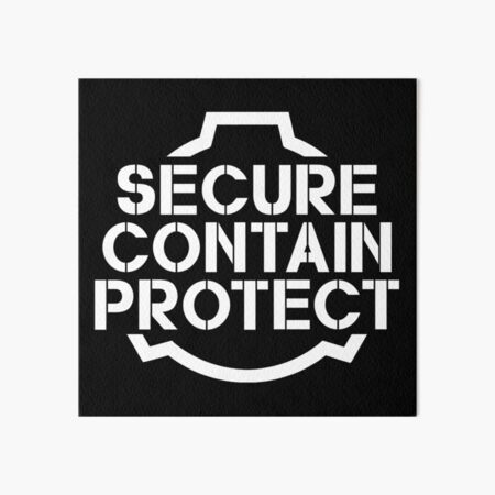 "Secure Contain Protect Logo Foundation" Art Board Print for Sale by ...
