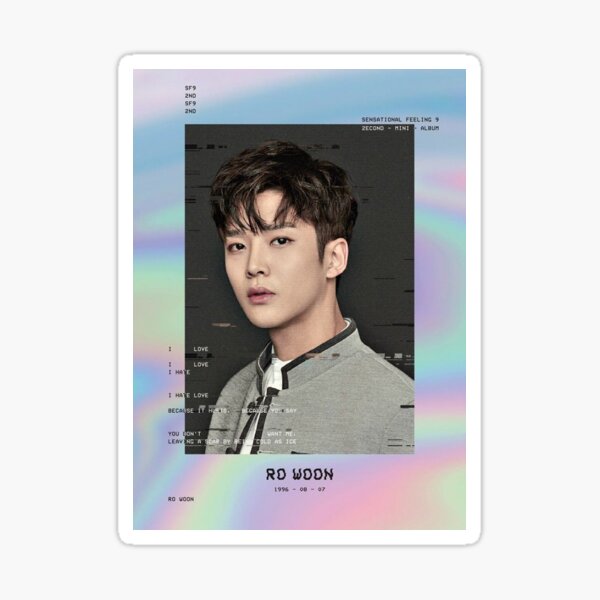 "SF9 Breaking Sensation Rowoon" Sticker for Sale by khalilahamer ...