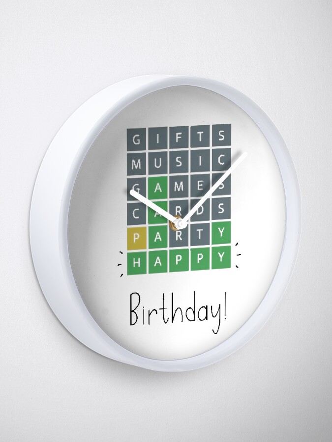 "Wordle Inspired Happy Birthday Card , Happy Friendship Day Emoji,Happy ...