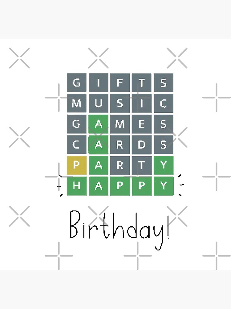 "Wordle Inspired Happy Birthday Card , Happy Friendship Day Emoji,Happy ...