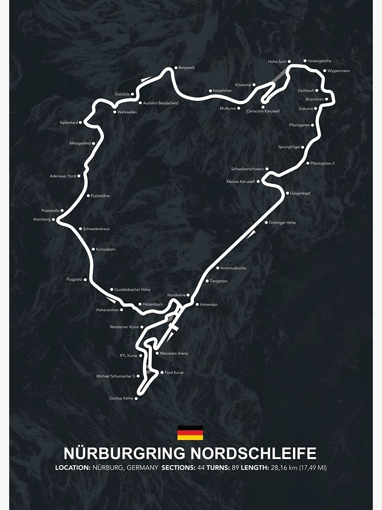 "Nürburgring Nordschleife" Sticker for Sale by mineducttape | Redbubble