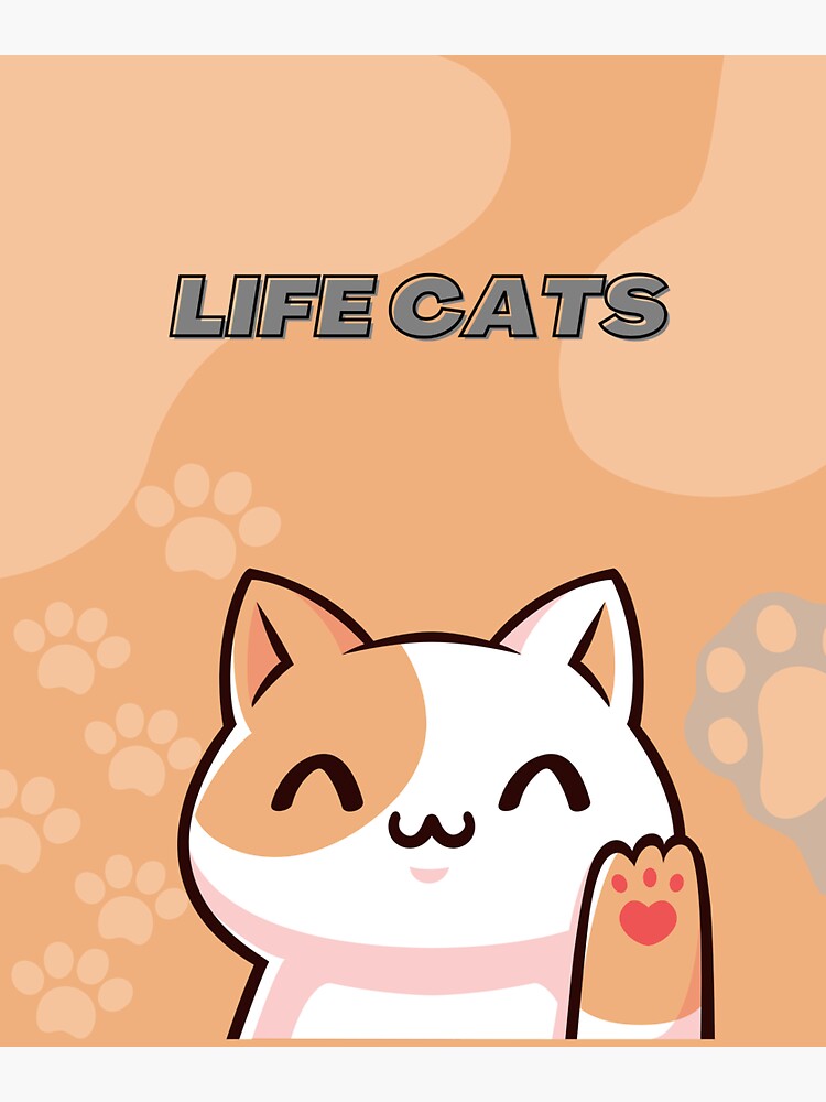 " life cats" Sticker for Sale by akirachopp | Redbubble