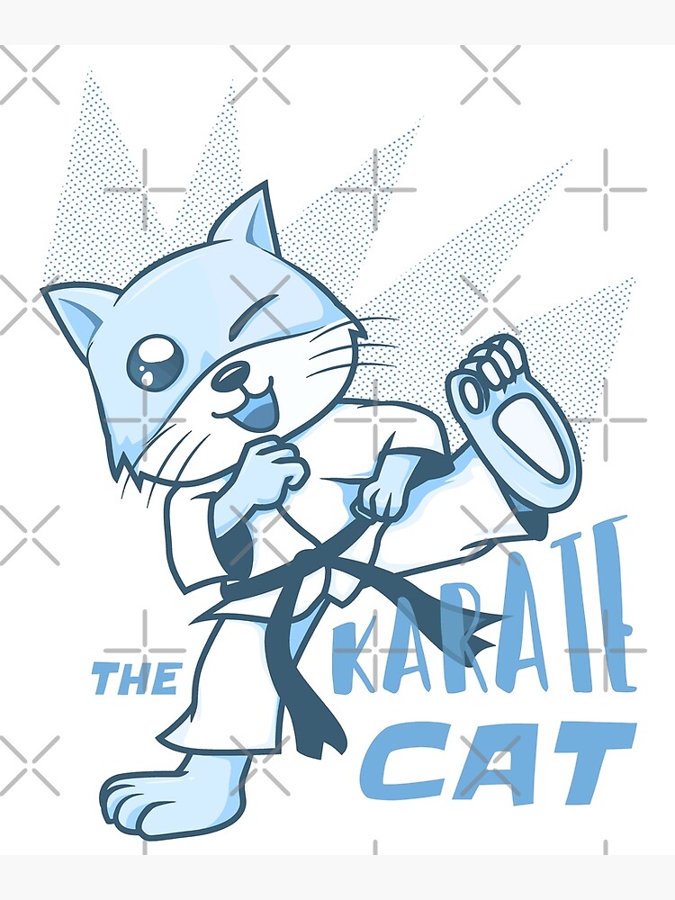 "The Karate cat, cute design ideal for people who love karate and cats ...