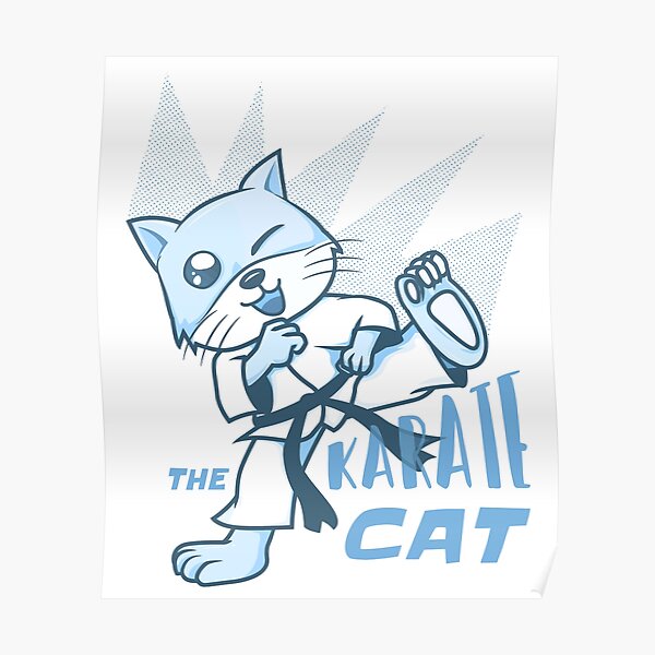 "The Karate cat, cute design ideal for people who love karate and cats ...