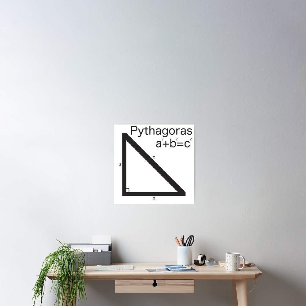 Poster « Théorème de Pytagore », par GeometryFun | Redbubble