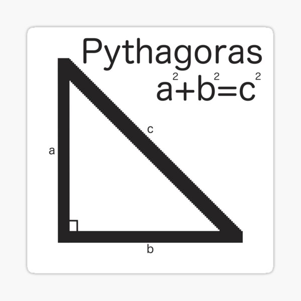 "Pytagoras Theorem" Sticker for Sale by GeometryFun | Redbubble