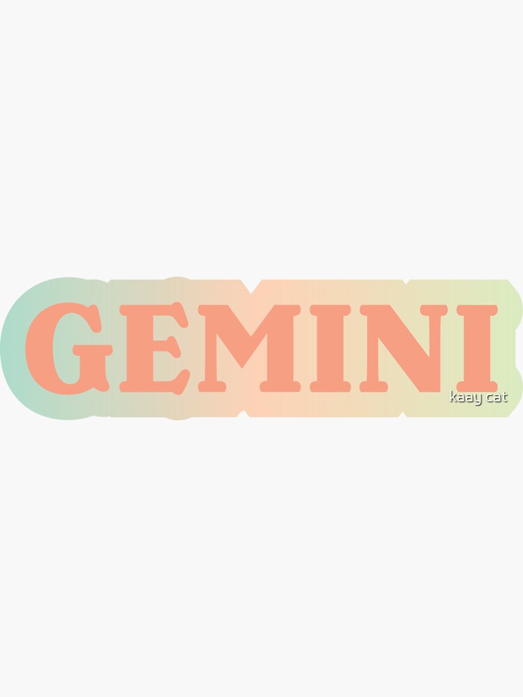 "Gemini Zodiac Boho Sticker" Sticker for Sale by klynncreativeco ...