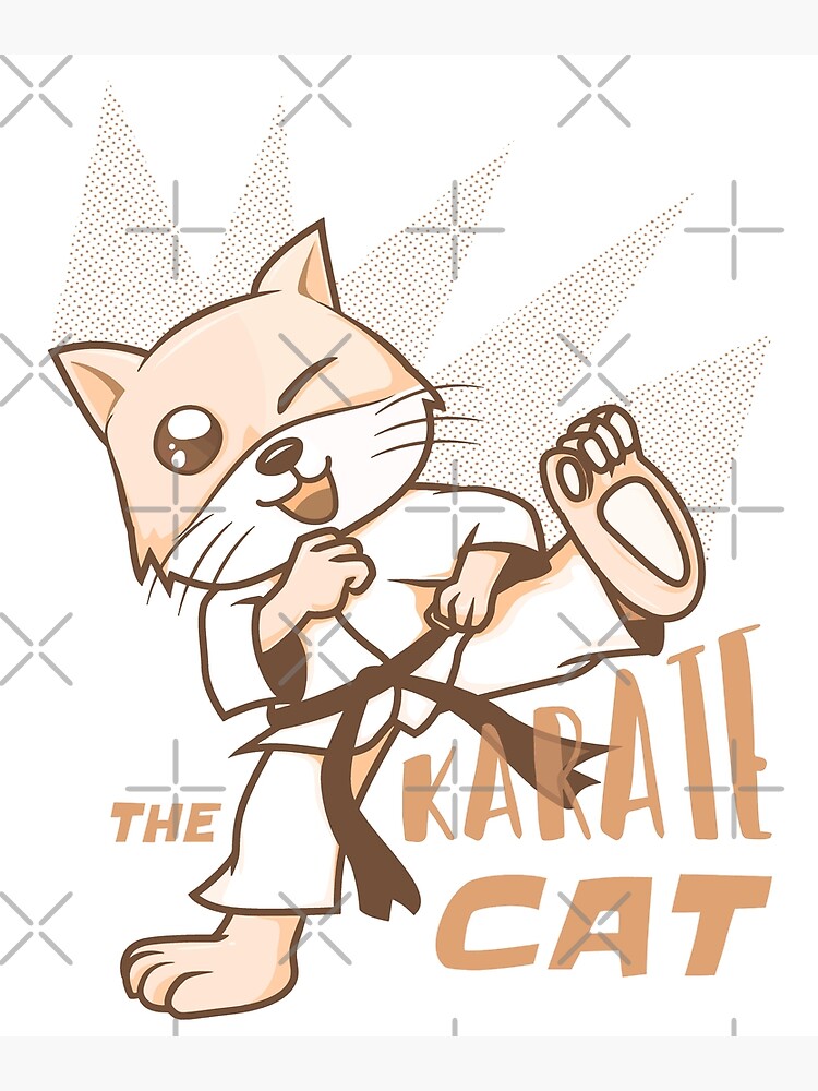 "The Karate cat, cute design ideal for people who love karate and cats ...