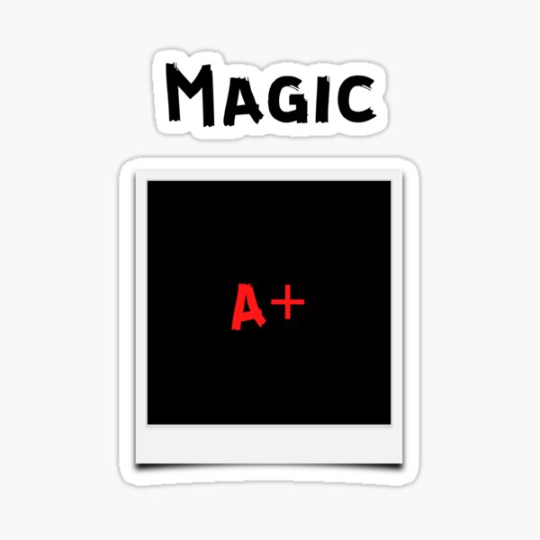 "Magic A+ - Back to school" Sticker for Sale by k1deciu | Redbubble