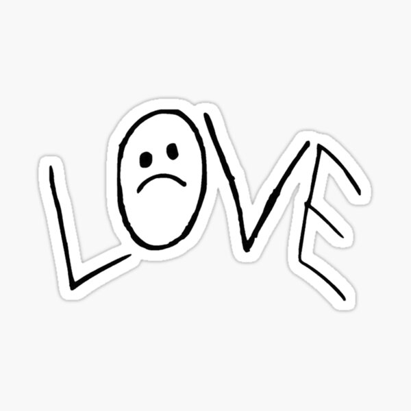 Lil Peep Love Sticker For Sale By Leeliae Redbubble