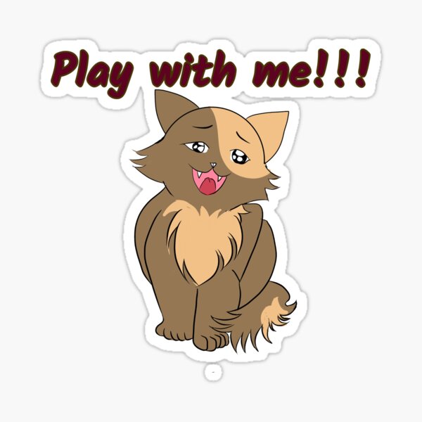 "Play with me" Sticker for Sale by Ddukashop | Redbubble