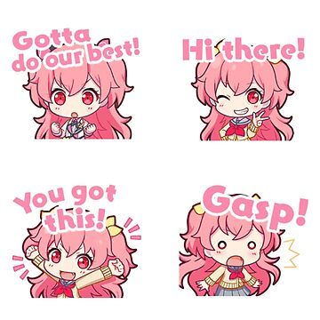 "Airi Momoi Set 1" Sticker for Sale by oyasuminana | Redbubble