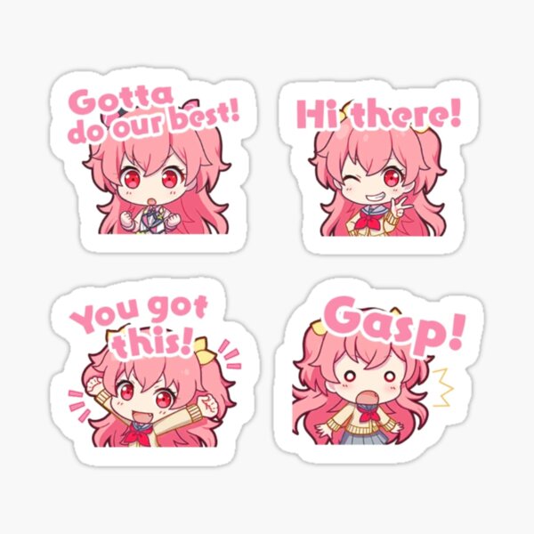 "Airi Momoi Set 1" Sticker for Sale by oyasuminana | Redbubble