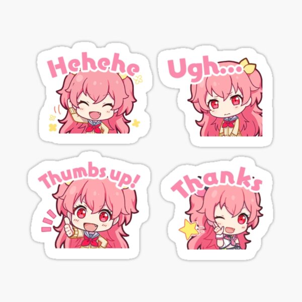 "Airi Momoi Set 2" Sticker for Sale by oyasuminana | Redbubble