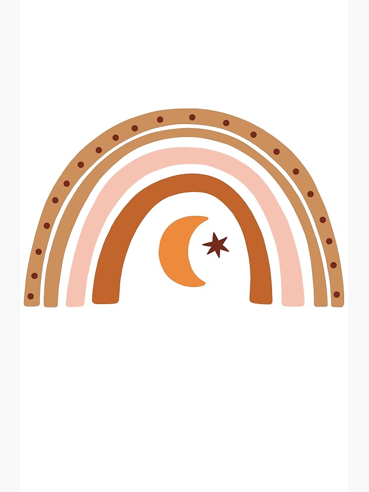 "Earthy Pastel Colors Boho Rainbow " Poster for Sale by rainbowify ...