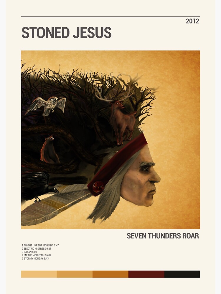 "STONED JESUS band SEVEN THUNDERS ROAR album Cover STONED JESUS ...