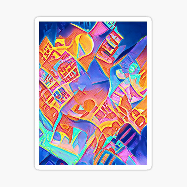 ""Vivid divinity" Digital Design" Sticker for Sale by BlurdieDesigns ...