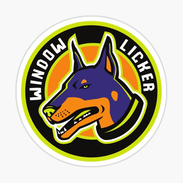 "Window Licker - Doberman Pinscher Dog" Sticker for Sale by SICK-SENSE ...