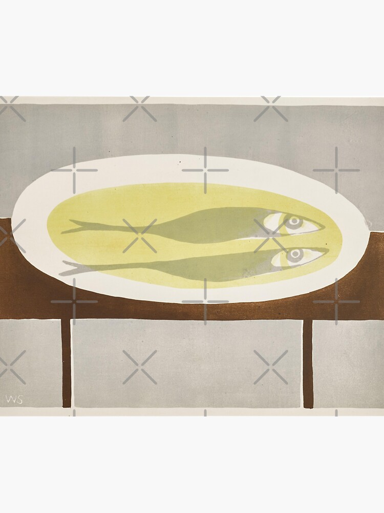 "Fish on plate 1913 by william scott" Sticker for Sale by Golido ...