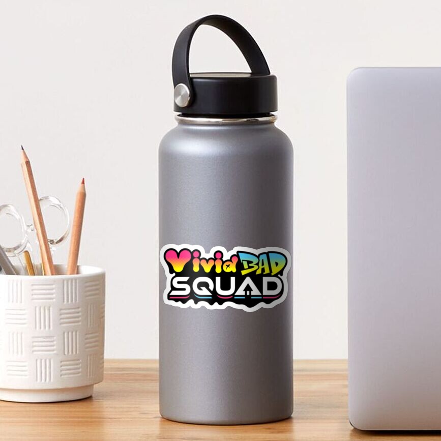 Vivid Bad Squad Logo Sticker For Sale By Oyasuminana Redbubble