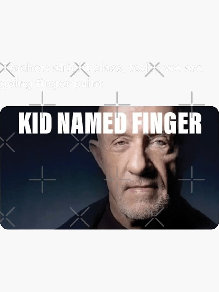 "Official Kid Named Finger" Sticker for Sale by Wear4Real | Redbubble