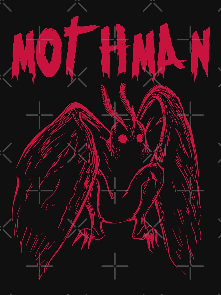 "Mothman" T-shirt for Sale by Tastyle | Redbubble | mothman t-shirts ...
