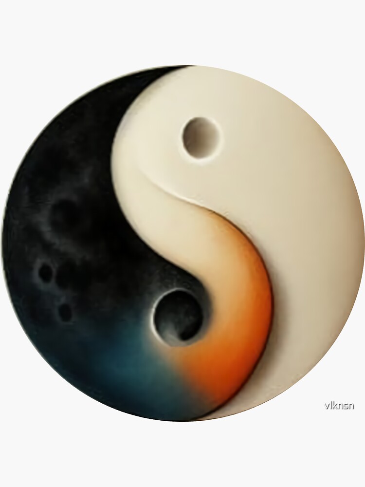 "ying yang" Sticker for Sale by vlknsn | Redbubble