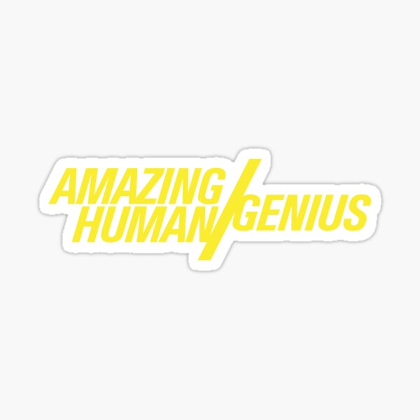 "Amazing Human / Genius | Brooklyn 99" Sticker for Sale by clamentine ...